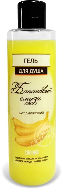 Купить Гель для душа Банановый смузи, 250 мл (флакон с дозатором флип ...