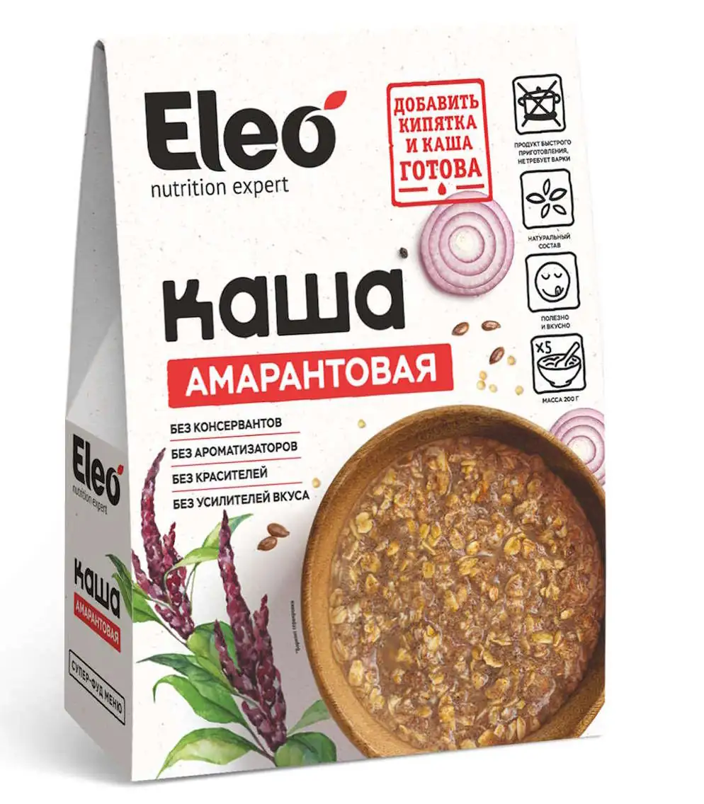 Купить Каша "амарантовая", 200 г.(5*40 г), серия Eleo - отзывы цена ...