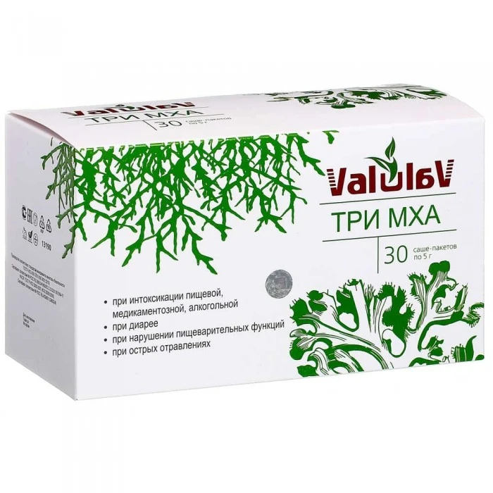 Купить Valulav Три Мха, саше 30 шт по 5 мг, Сашера-Мед - отзывы цена ...